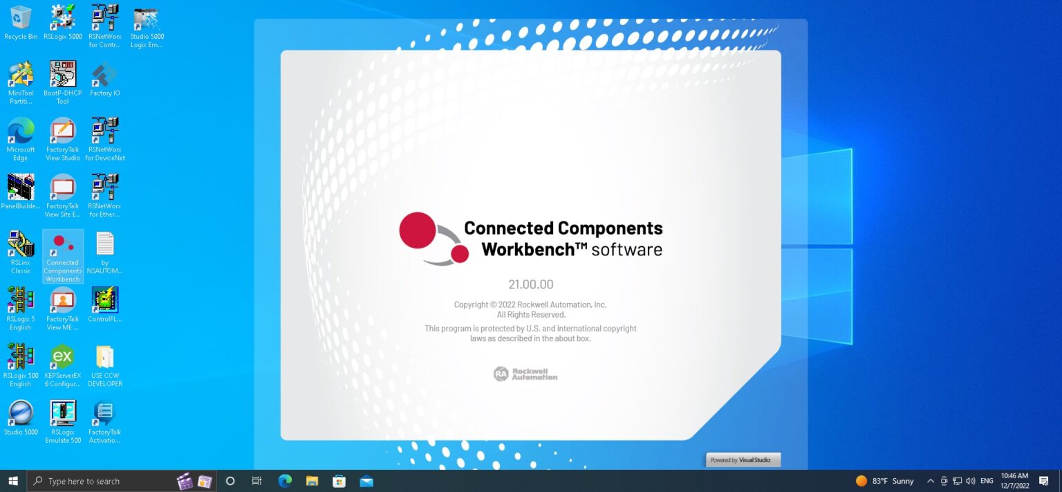 CONNECTED COMPONENTS WORKBENCH DEVELOPER – AUTOMATIZACION Y CONTROL