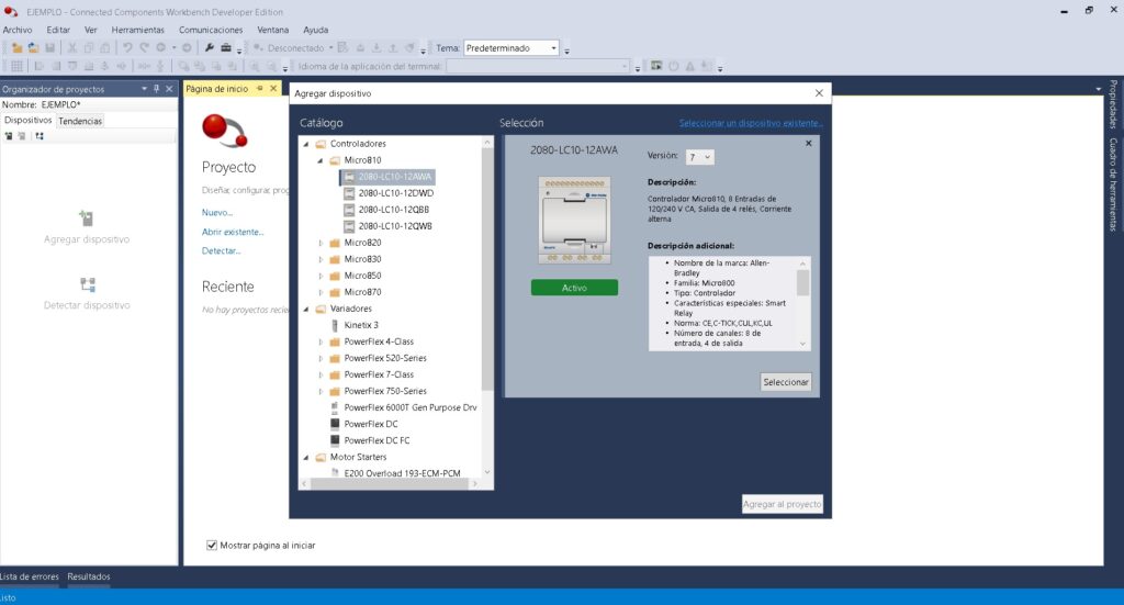 CONNECTED COMPONENTS WORKBENCH DEVELOPER – AUTOMATIZACION Y CONTROL