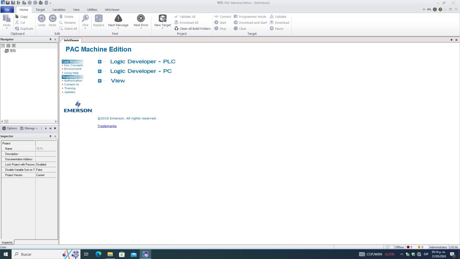 PAC MACHINE EDITION V9.8 – AUTOMATIZACION Y CONTROL