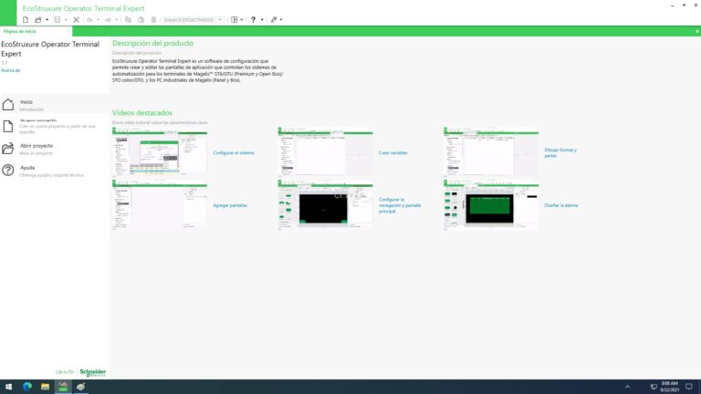 ECOSTRUXURE OPERATOR TERMINAL EXPERT V3.1 – AUTOMATIZACION Y CONTROL