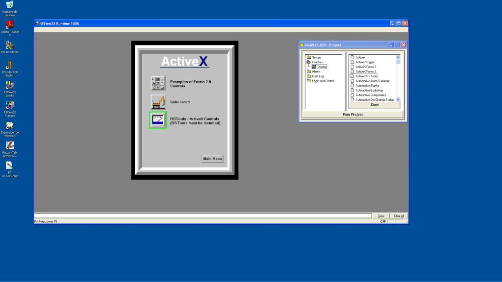 RSVIEW 32 – AUTOMATIZACION Y CONTROL