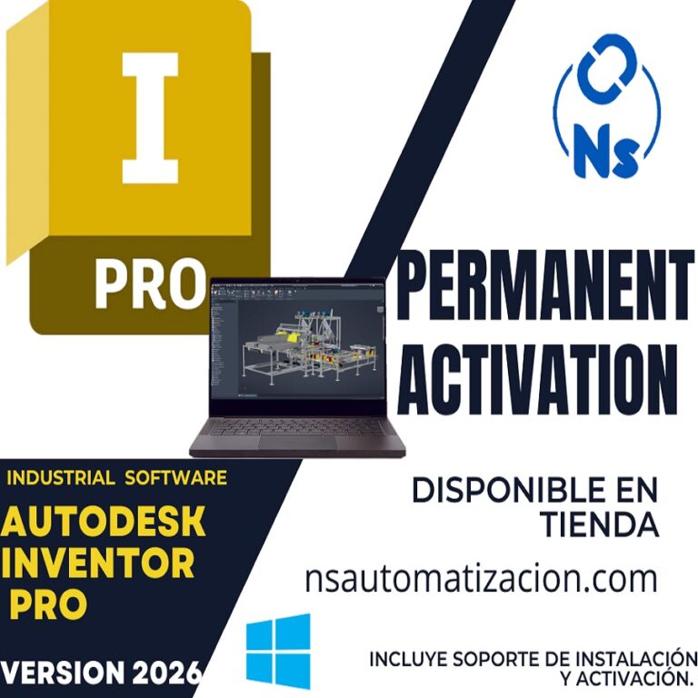 AUTODESK INVENTOR PRO 2026 – AUTOMATIZACION Y CONTROL